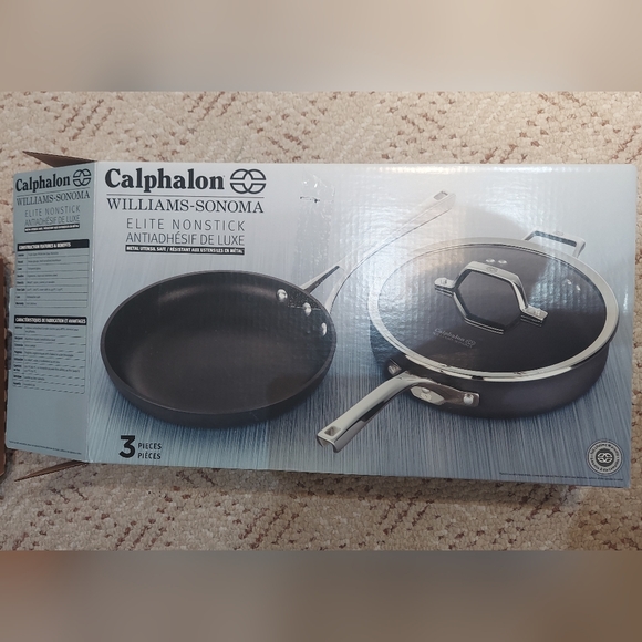 Kitchen | Calphalon Elite Nonstick Pans Set Of Two Plus Lid | Poshmark